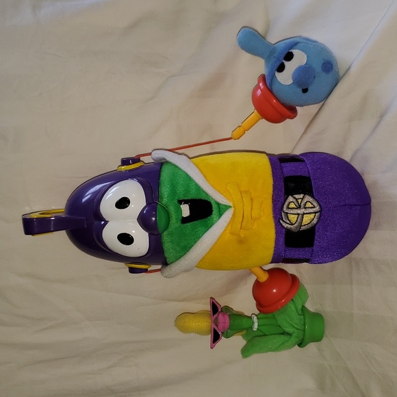 Vintage | Other | Vintage 999 Fisher Price Veggietales Larryboy Talking ...